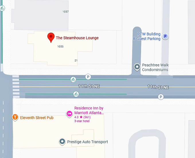 16. the steamhouse lounge map