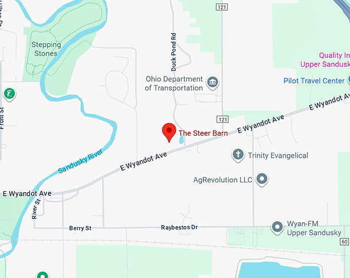 16. the steer barn map