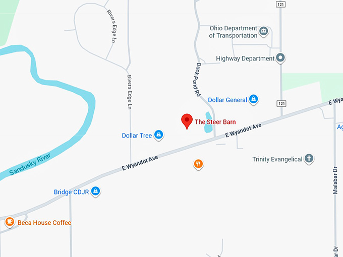 16. the steer barn map