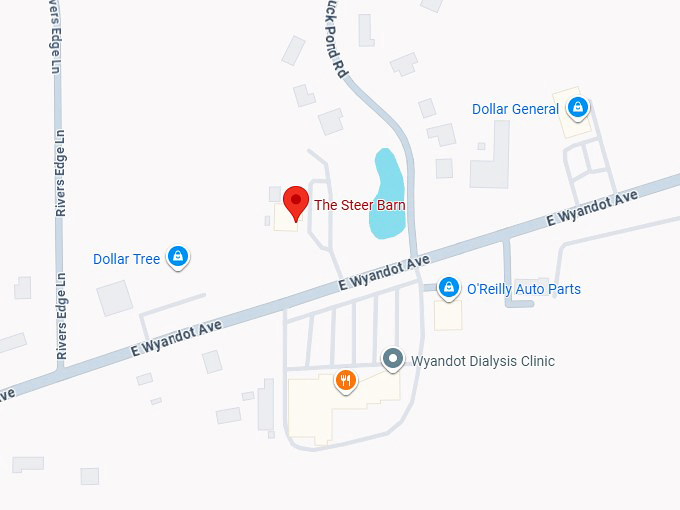 16. the steer barn map