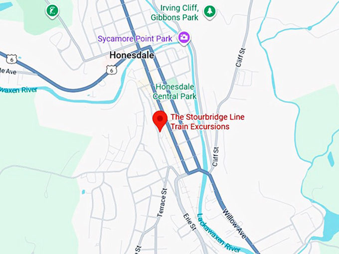 16. the stourbridge line train excursions map
