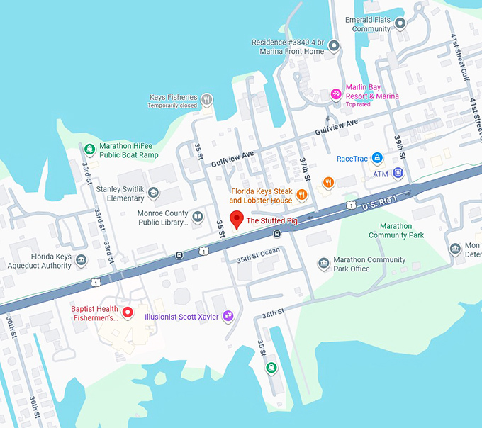 16. the stuffed pig map