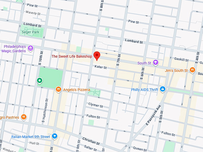 16. the sweet life bakeshop map