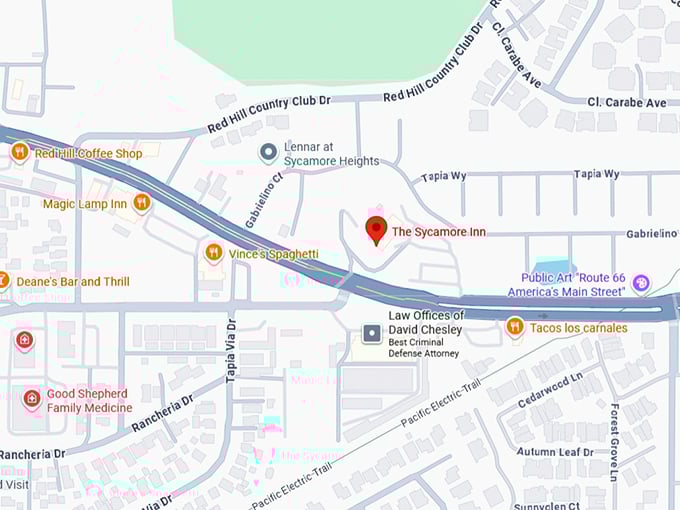 16. the sycamore inn map