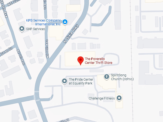 16. the the poverello center thrift store map