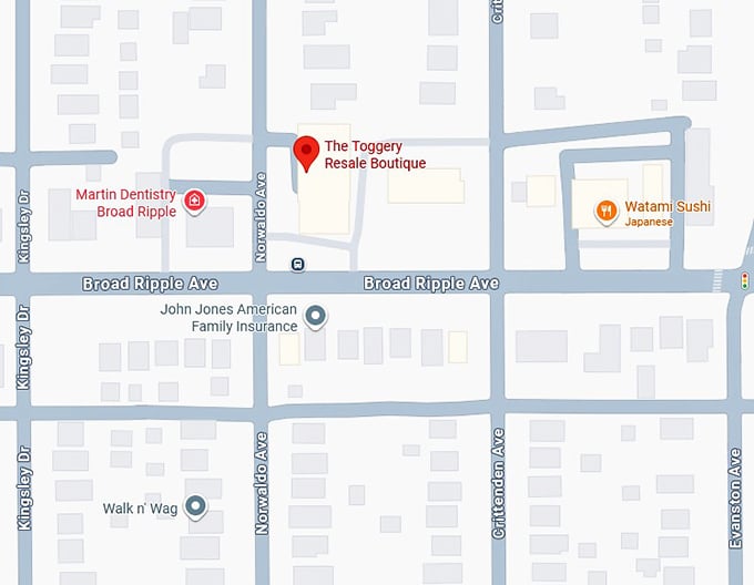 16. the toggery resale boutique map