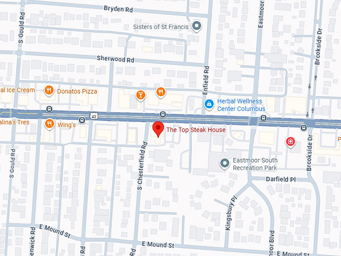 16. the top steak house map