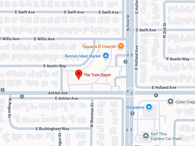 16. the train depot map