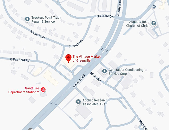 16. the vintage market of greenville map