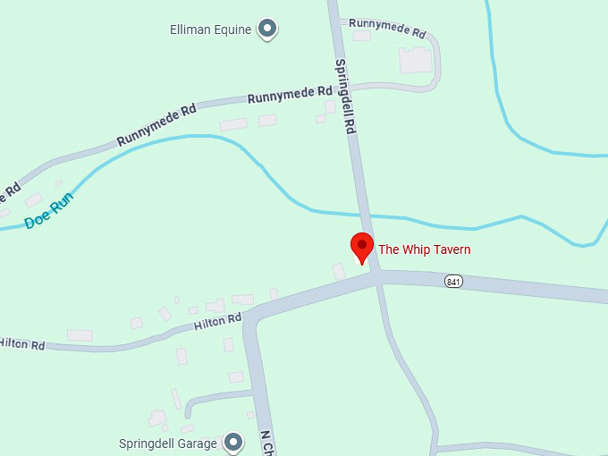 16. the whip tavern map