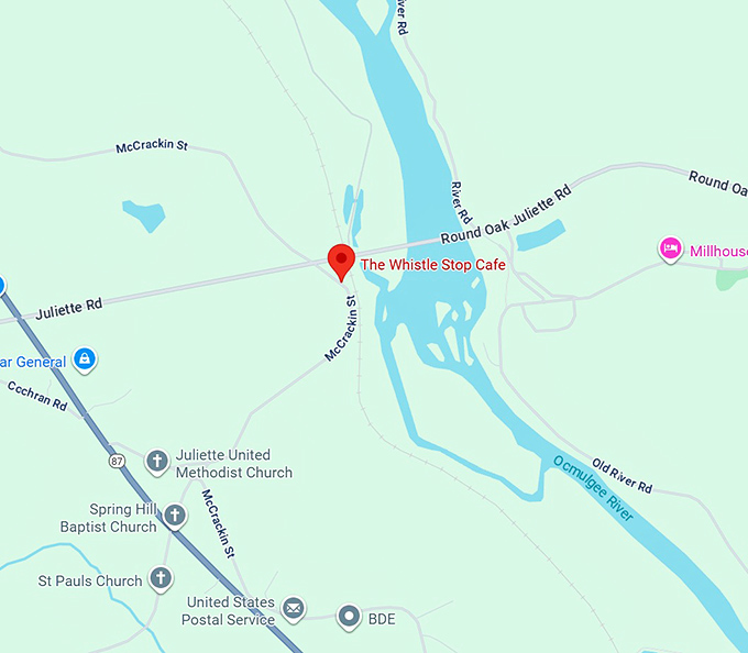 16. the whistle stop cafe map