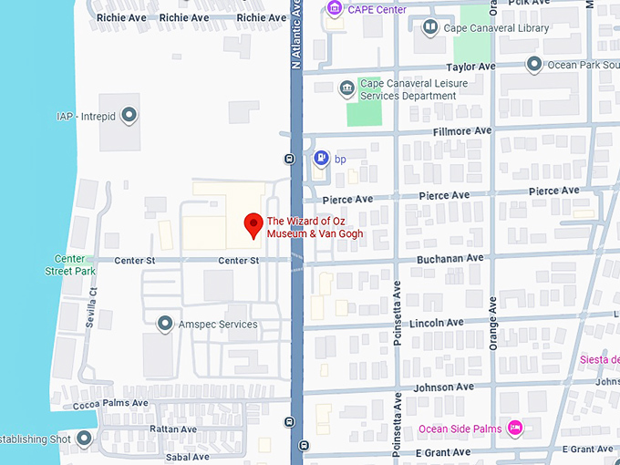 16. the wizard of oz museum & van gogh map