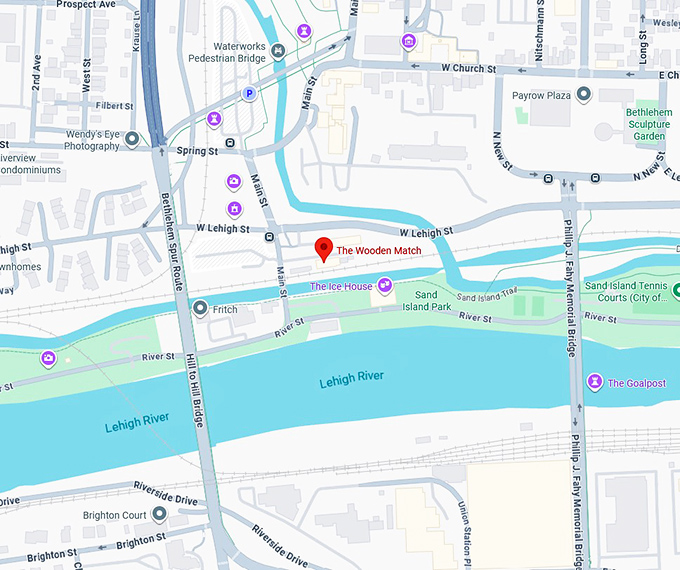 16. the wooden match map