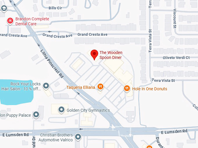 16. the wooden spoon diner map