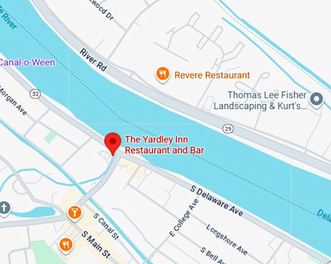 16. the yardley inn restaurant and bar map