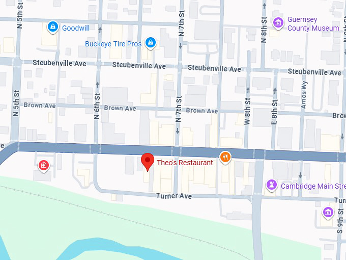 16. theo's restaurant map