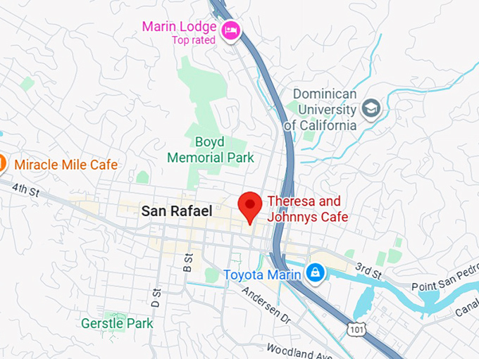 16. theresa and johnnys cafe map