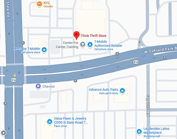 16. think thrift store map