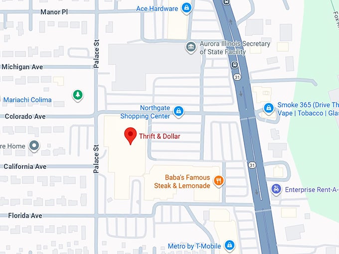 16. thrift & dollar inc map