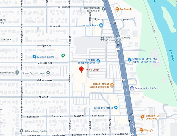 16. thrift & dollar inc map