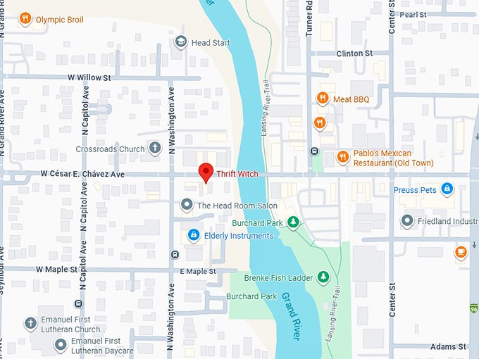 16. thrift witch map