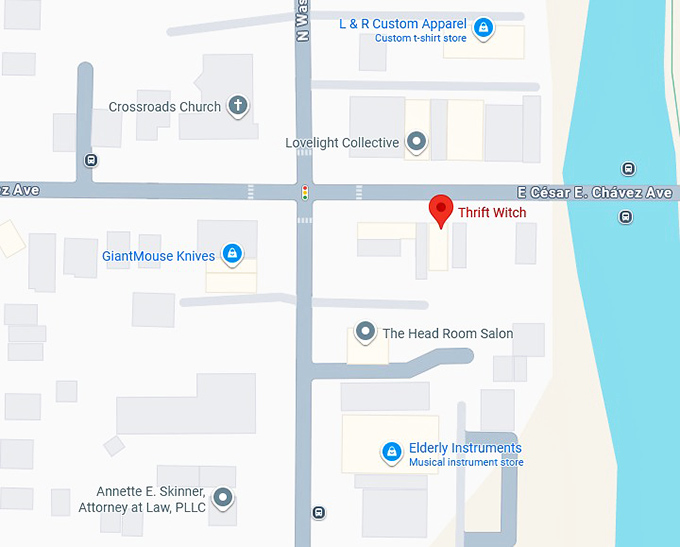 16. thrift witch map