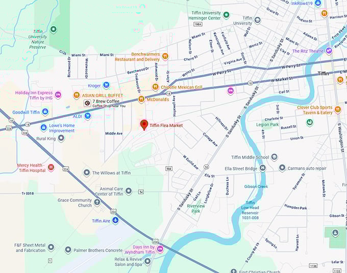 16. tiffin flea market map