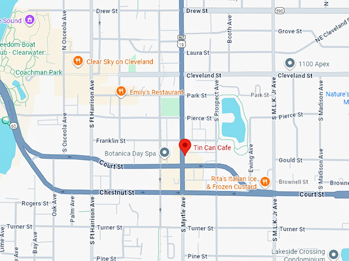 16. tin can cafe map