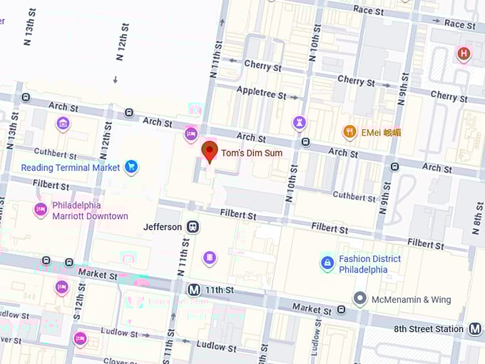 16. tom&rsquo;s dim sum diner map