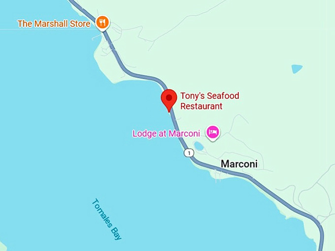 16. tony's seafood restaurant map