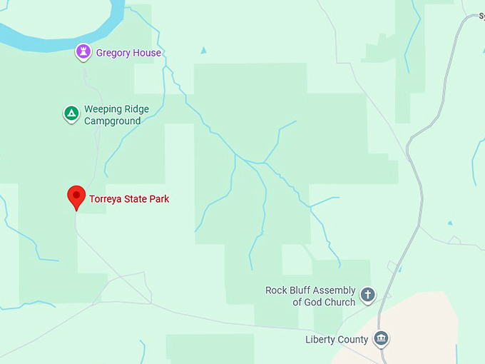16. torreya state park map