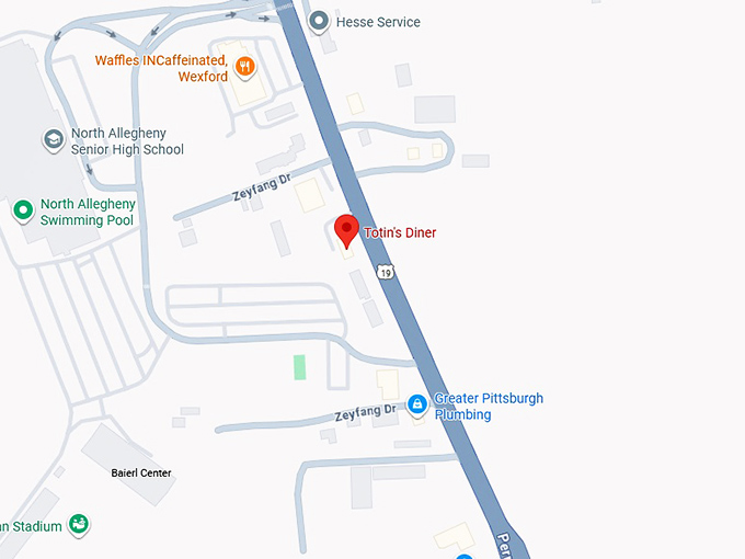 16. totin&rsquo;s diner map