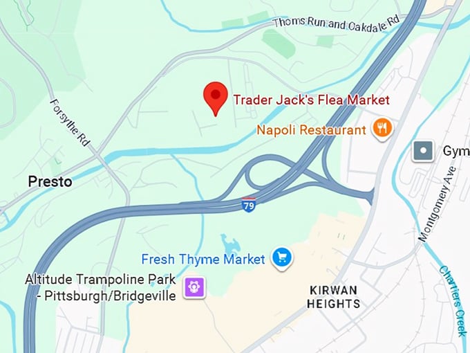 16. trader jack's flea market map