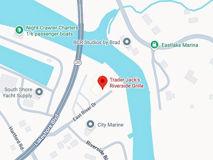 16. trader jack's riverside grille map