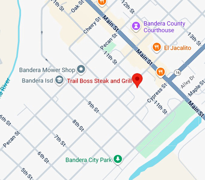 16. trail boss steakhouse map