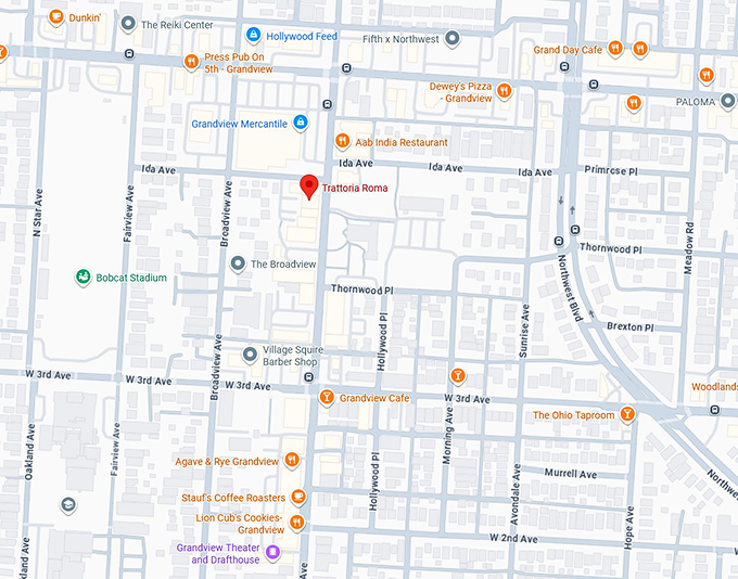 16. trattoria roma map