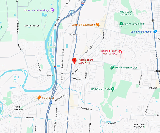 16. treasure island supper club map