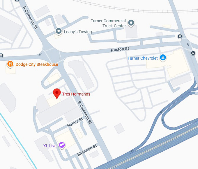 16. tres hermanos map