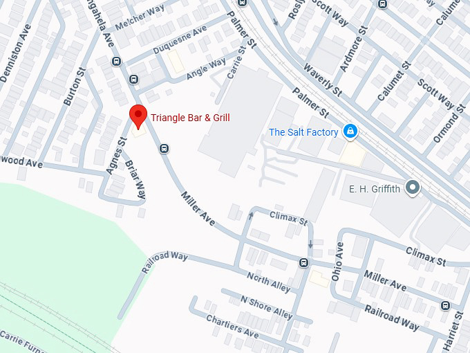 16. triangle bar & grill map