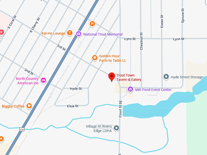 16. trout town tavern & eatery map