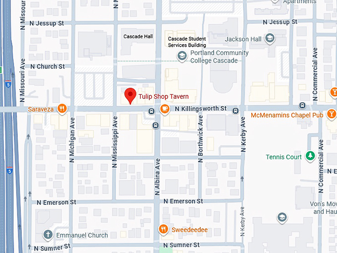 16. tulip shop tavern map