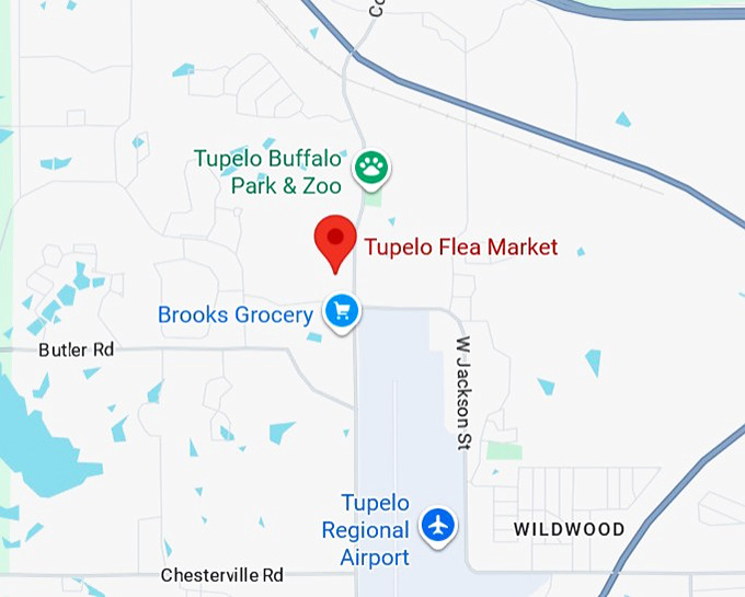 16. tupelo flea market map