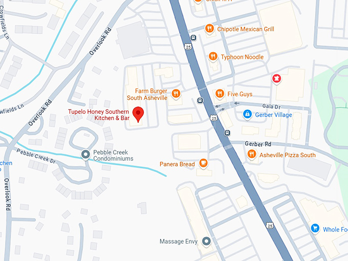 16. tupelo honey southern kitchen & bar map