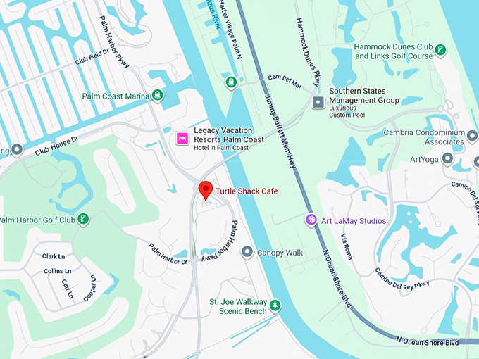 16. turtle shack cafe map