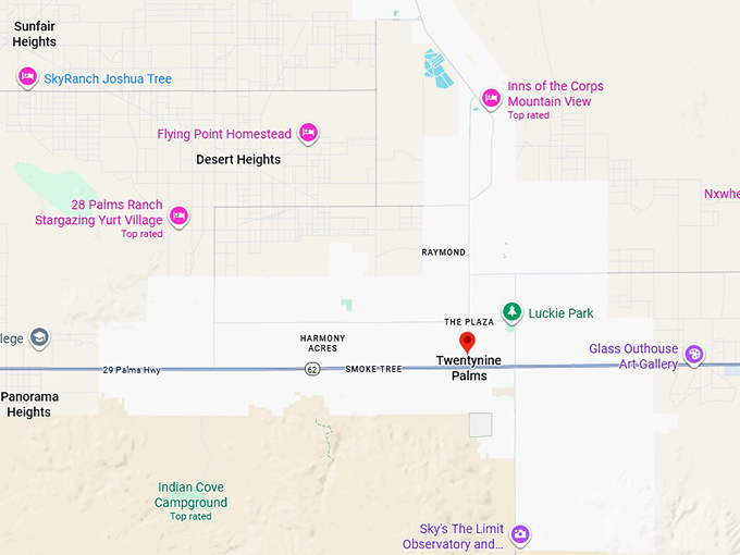 16. twentynine palms map