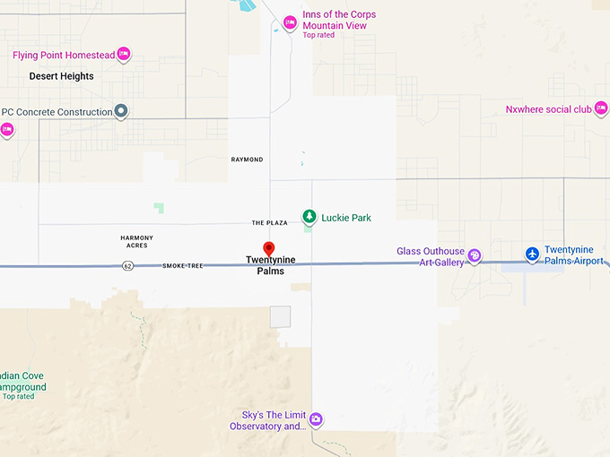 16. twentynine palms map