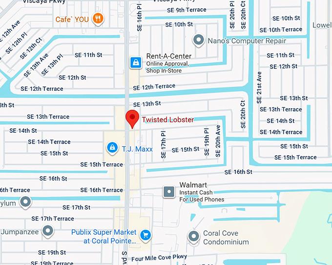 16. twisted lobster map