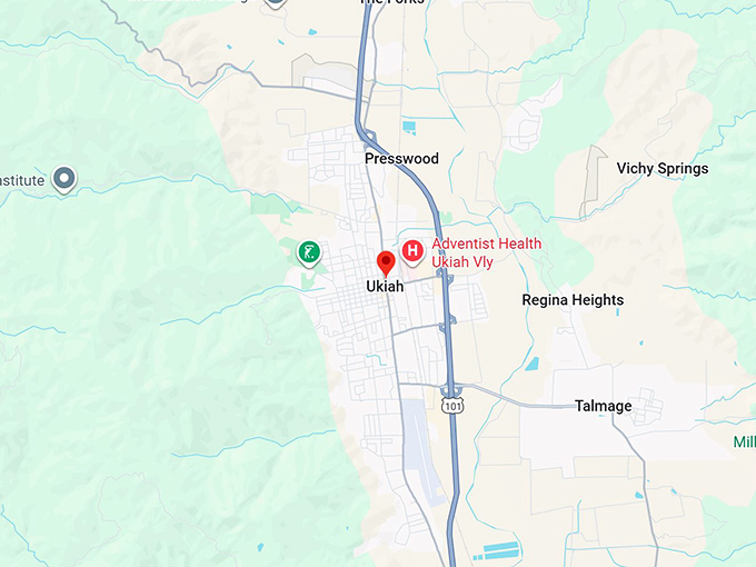 16. ukiah ca map