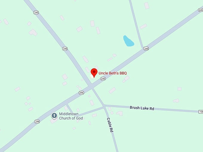 16. uncle beth's bbq map