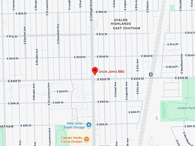 16. uncle john's bbq map